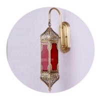 China Hollow Design Luxury Vintage Copper Wall Light With E27 Bulb Base for sale