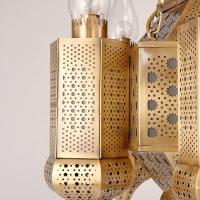 China Gold Vintage Living Room Chandelier For Hotel In Pure Copper for sale