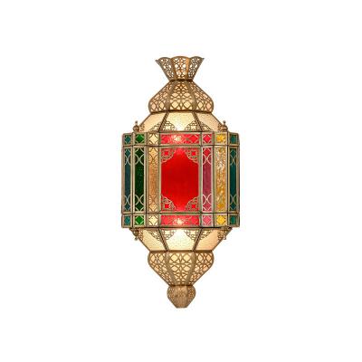 China Hollow Art Luminous Vintage Wall Sconce Light With Arabic Style for sale