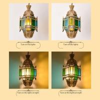 China Decorative Handmade Copper Ceiling Light Copper Glass Pendant Light for sale