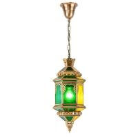 China Exotic Middle Antique Copper Chandelier Copper Lantern Pendant Light for sale