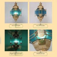 China Moroccan Gold Antique Copper Light Copper Hanging Lamps With Dimmer Support for sale
