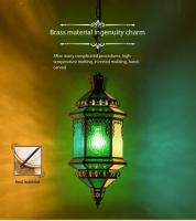 China Exotic Middle Antique Copper Chandelier Copper Lantern Pendant Light for sale