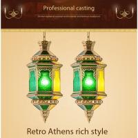 China Exotic Middle Antique Copper Chandelier Copper Lantern Pendant Light for sale