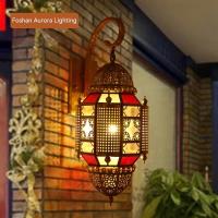 China European Style Outdoor Vintage Copper Wall Light Retro Vintage Wall Lights for sale