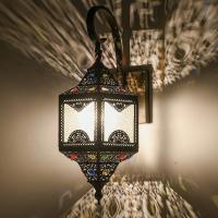 China Indoor Decorative Vintage Copper Wall Light With Copper Glass Lamp Body Material for sale