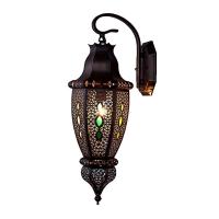 China LED Waterproof Black Vintage Copper Wall Light Arab Muslim Style for sale