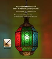China Interior Laser Printing Vintage Copper Chandelier For Aisle Entryway for sale
