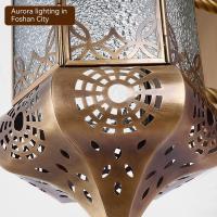 China European Style Outdoor Antique Copper Wall Sconce For Villa Garden Courtyard for sale
