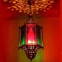 China Home Stained Vintage Copper Chandelier With Hollow Art 80lm Lamp Luminous Flux for sale