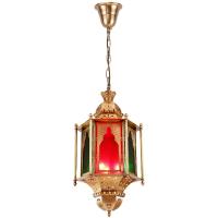 China Home Stained Vintage Copper Chandelier With Hollow Art 80lm Lamp Luminous Flux for sale