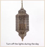 China Classic Design Vintage  Copper Chandelier With Dimmer Support for sale