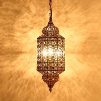 China LED Muslim Style Copper Bronze Pendant Light Copper Light Chandelier for sale