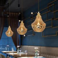 China Hotel Restaurant Decorative Copper Pendant Ceiling Light Copper Pendant Lamp for sale