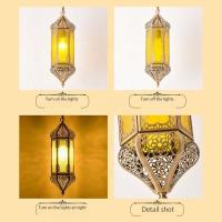 China Handmade LED Copper Hanging Pendant Lights Arab Muslim Style Lighting Decoration for sale