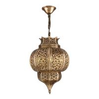 China Middle Hollow Carving Gold Lantern Chandelier With Switch Control for sale