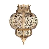 China Middle Hollow Carving Gold Lantern Chandelier With Switch Control for sale