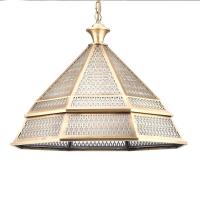 China Powerful LED Copper Chandelier Luxury European Style Lighting Decorative Light Arab Muslim Vintage Style Copper Chandelier for sale
