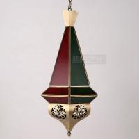 China Lamp Luminous Flux lm 80 Handmade Copper Chandelier for Arab Muslim Vintage Style Stained Glass Interior Lighting Fixtures for sale