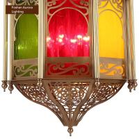 China Arab Muslim Vintage Style LED Brass Chandelier for Home Dining Room and Living Room Decor for sale