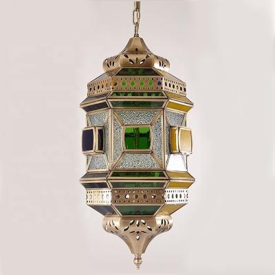 China Gold Vintage Copper Chandelier with Dimmer E14 Light for sale