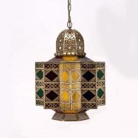 China 80lm Hotel Living Room Dining Room Aisle Balcony Lighting Modern Chandelier Arab Muslim Vintage Style Copper Chandelier for sale