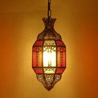 China 80 Ra Color Rendering Index Copper Glass Chandelier for Hotel Living Room in Modern Arab Muslim Style for sale