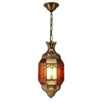 China 80 Ra Color Rendering Index Copper Glass Chandelier for Hotel Living Room in Modern Arab Muslim Style for sale