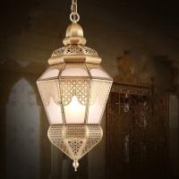 China Muslim Style Vintage Lantern Chandelier with 6 Lights E12/Candelabra Bulb Base and 45*45*65cm Packing Dimension for sale