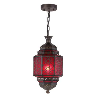 China Indoor Copper Chandelier Retro Style LED Lighting Arab Muslim Design European and American Design D220mm H410mm 1PC/Ctn for sale
