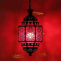 China Indoor Copper Chandelier Retro Style LED Lighting Arab Muslim Design European and American Design D220mm H410mm 1PC/Ctn for sale