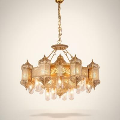 China Vintage Copper Chandelier Medium Size Dimmable 6 Lights for sale