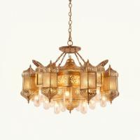 China Vintage Copper Chandelier with 6 Dimmable Lights E27 E14 for sale