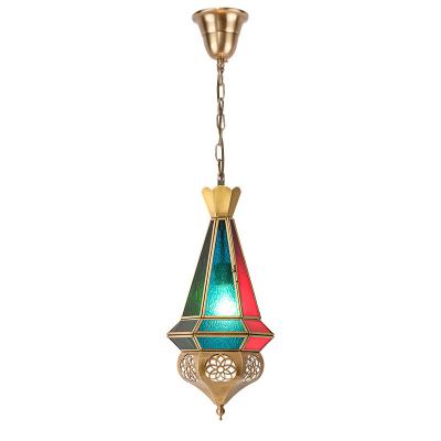 China Morocco Hollow Out Hand-carved Brass Chandelier Xinjiang Special Restaurant Lamp Homestay Cafe Hotel Chandelier for sale