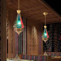 China Morocco Hollow Out Hand-carved Brass Chandelier Xinjiang Special Restaurant Lamp Homestay Cafe Hotel Chandelier for sale