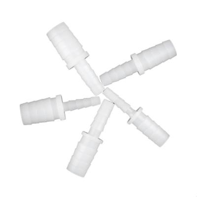 China Medical Plastic Pagoda Connector PP PE Food Grade 1/8-1/4 NPT Hose Fitting 100PSI for sale