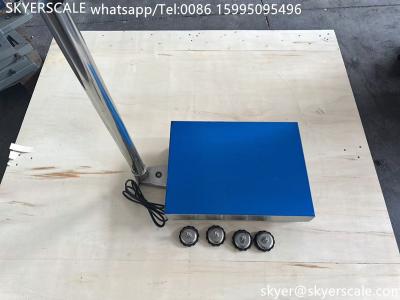 China 60kg 30x40cm Electronic Stainless Steel Bench Weighing Scale With Waterproof Cover for sale