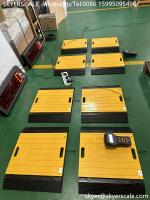 China Digital Static Dynamic Portable Axle Car Weighing Scale System Weigh Pad Wheel Weigher 80 Ton for sale
