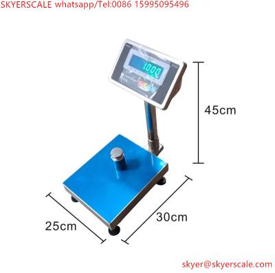 China Warehouses  600x700 800kg Stainless Steel Inox Platform Scale for sale