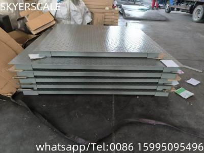 China 1.5x1.5m Electronic Floor Scale Platform Industrial Scale With A12E Indicator for sale