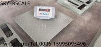 China Carbon Steel  Platform Floor Weighing Scale 1.22x1.22m 3t  With XK315A1X Weighing Indicator for sale