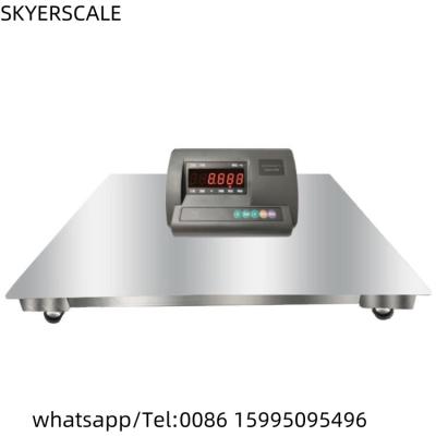 China Balanza Digital Weight Machine Inox Electronic Scale Basculas Industrial 3t Floor Platform Weighing Scales for sale