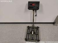 China Electronic 450 X 550 Mm 300kg Mild Steel Compact Platform Weighing Big LED Display for sale