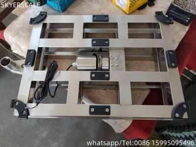 China 304 Stainless Steel 80x80cm Bench Scale Inox Heavy Duty Platform Scale 800kg for sale