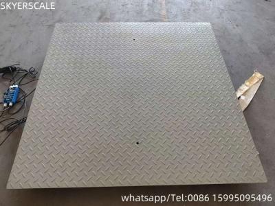 China 1.2x2m 3t Digital Industrial Carbon Steel Platform Floor Scales for sale