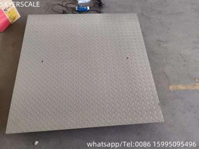 China 0.9x1.5m 2t Platform Scale Carbon Steel Electronic Weighing Scales Digital Floor Scale Industrial for sale