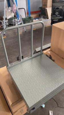 China Heavy Duty Platform Weight Scale Electronic Digital Weighing Scales 500x500mm 300Kg  With Backrail for sale