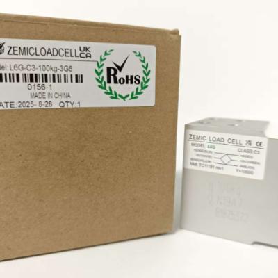 China Zemic Load Cell 100kg  Weight Sensor L6G Class C3 for sale