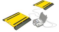 China 40T Rated Load Ultra Thin Portable Axle Weighing Scales for sale
