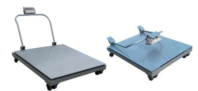 China Movable Stainless Steel  Platform 3T Electronic Floor Scale Non Slip for sale